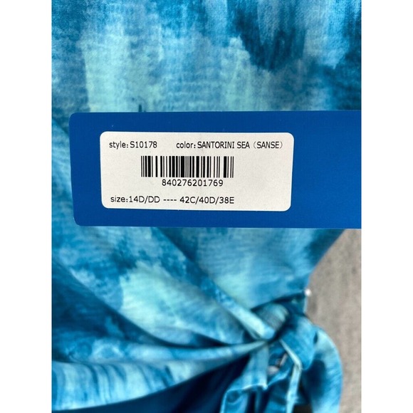 Birdsong | Swim | Nwt Birdsong Swimsuit Sz 4 Ddd Cup Santorini Sea Wrap ...